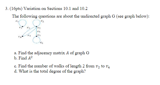 Solved 3. (16pts) Variation on Sections 10.1 and 10.2 The | Chegg.com