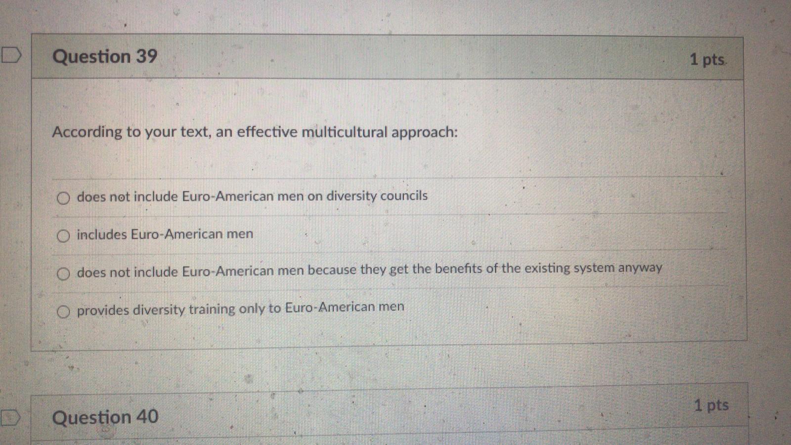Solved Question 39 1 pts According to your text, an | Chegg.com Solved Question 39 1 pts According to your text, an | Chegg.com