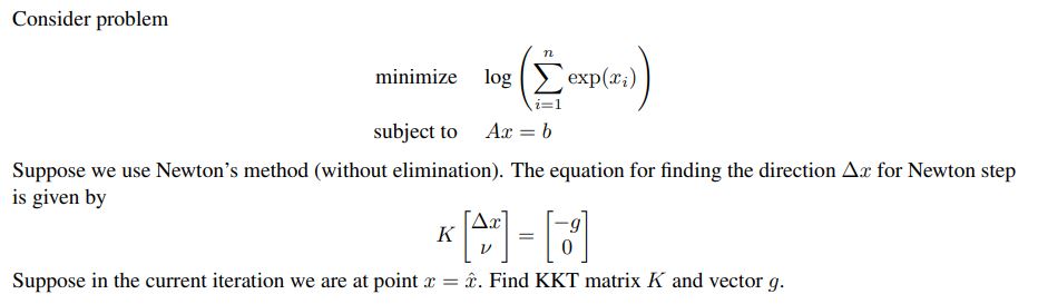 Consider problem minimizelog(∑i=1nexp(xi)) subject to | Chegg.com