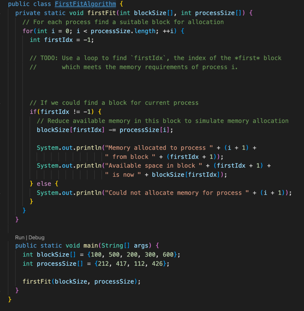 Solved Complete The Todo Comments In Java Do Not 