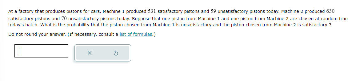 Solved At a factory that produces pistons for cars, Machine | Chegg.com