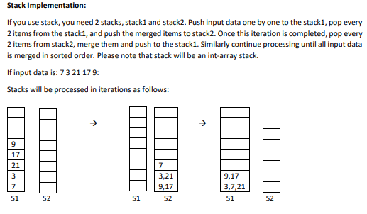 Solved - You are just going to implement bodies of merge and | Chegg.com