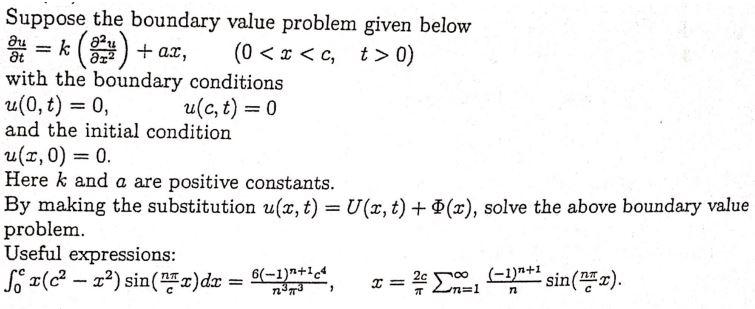 Solved Suppose the boundary value problem given below | Chegg.com