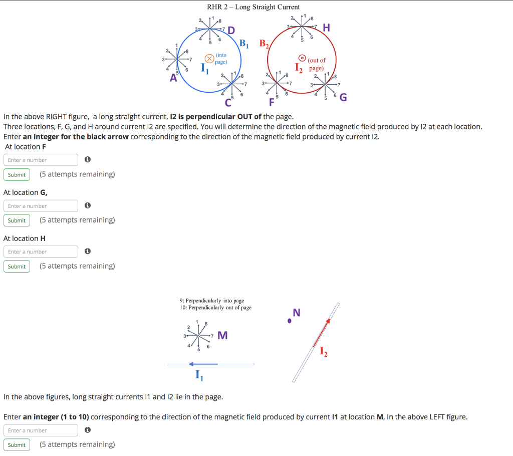 Solved RHR 2 - Straight Currents RHR 2 determines the | Chegg.com