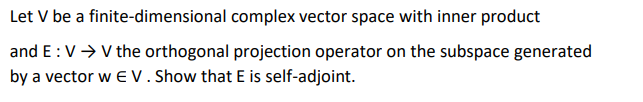 Solved Let V be a finite-dimensional complex vector space | Chegg.com