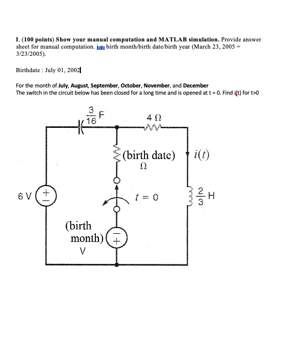 Solved I. (100 points) Show your manual computation and | Chegg.com