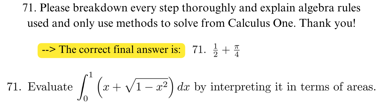 Solved 71. Please breakdown every step thoroughly and | Chegg.com
