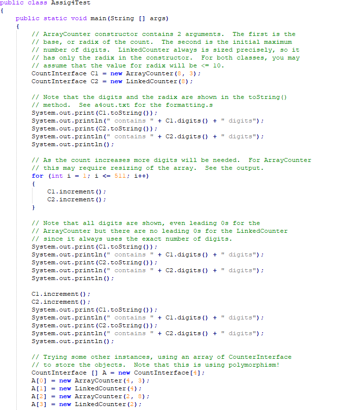 Solved How can I enhance my Java classes to have a radix of | Chegg.com