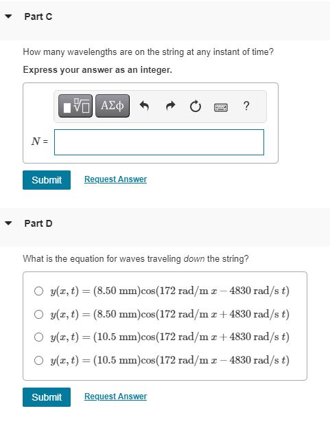 Solved A 1.50 m string of weight 0.0130 N is tied to the | Chegg.com
