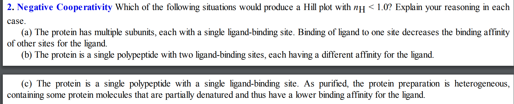 Solved 2. Negative Coope rativity Which of the following | Chegg.com