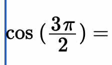 Solved cos(23π)= | Chegg.com
