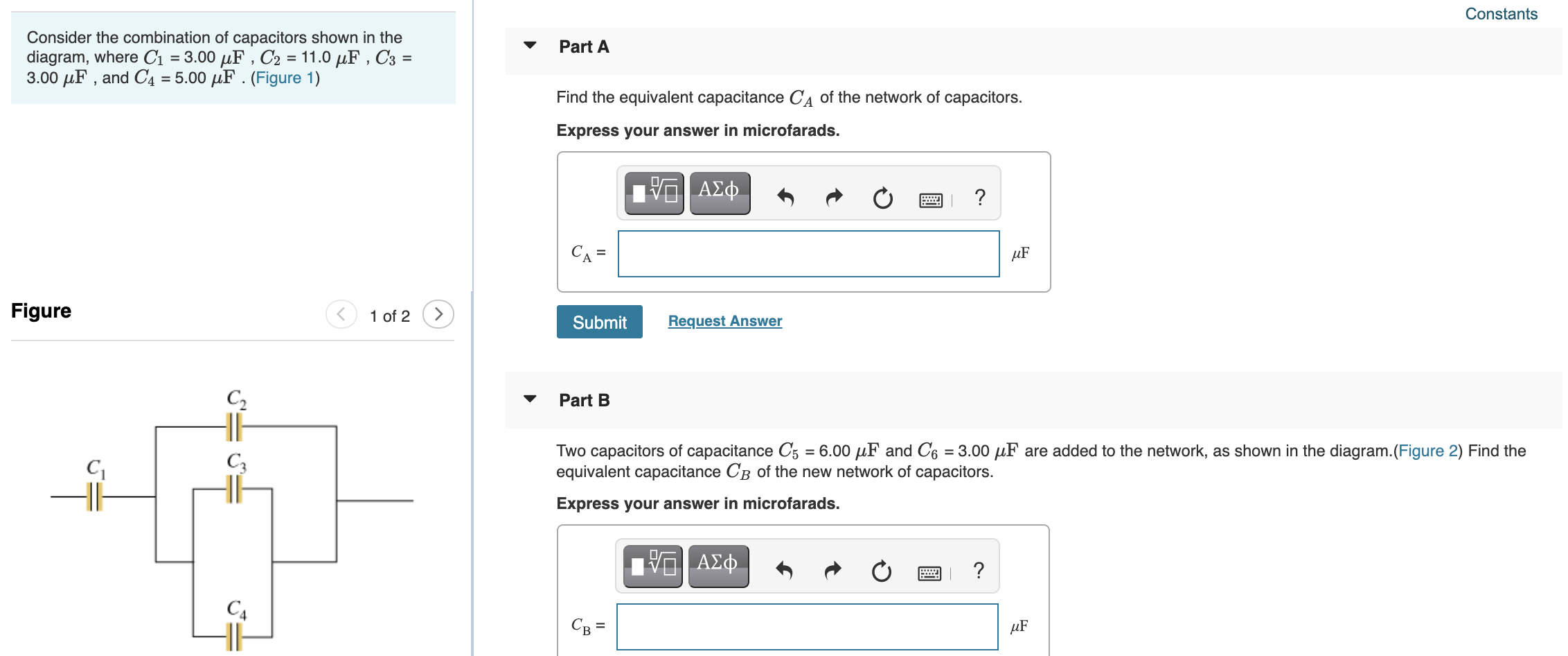 Solved Constants Part A Consider the combination of | Chegg.com