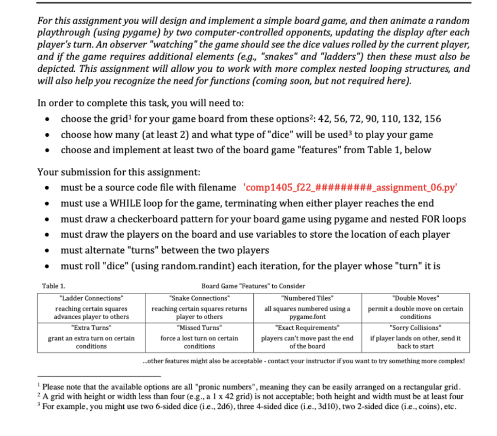 Solved For this assignment you will design and implement a | Chegg.com