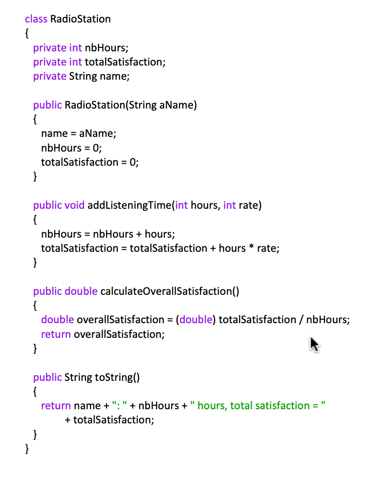 Solved We will start with some code provided to you of an | Chegg.com
