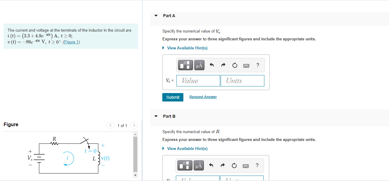 Solved Specify the numerical value of Vs. Express your | Chegg.com