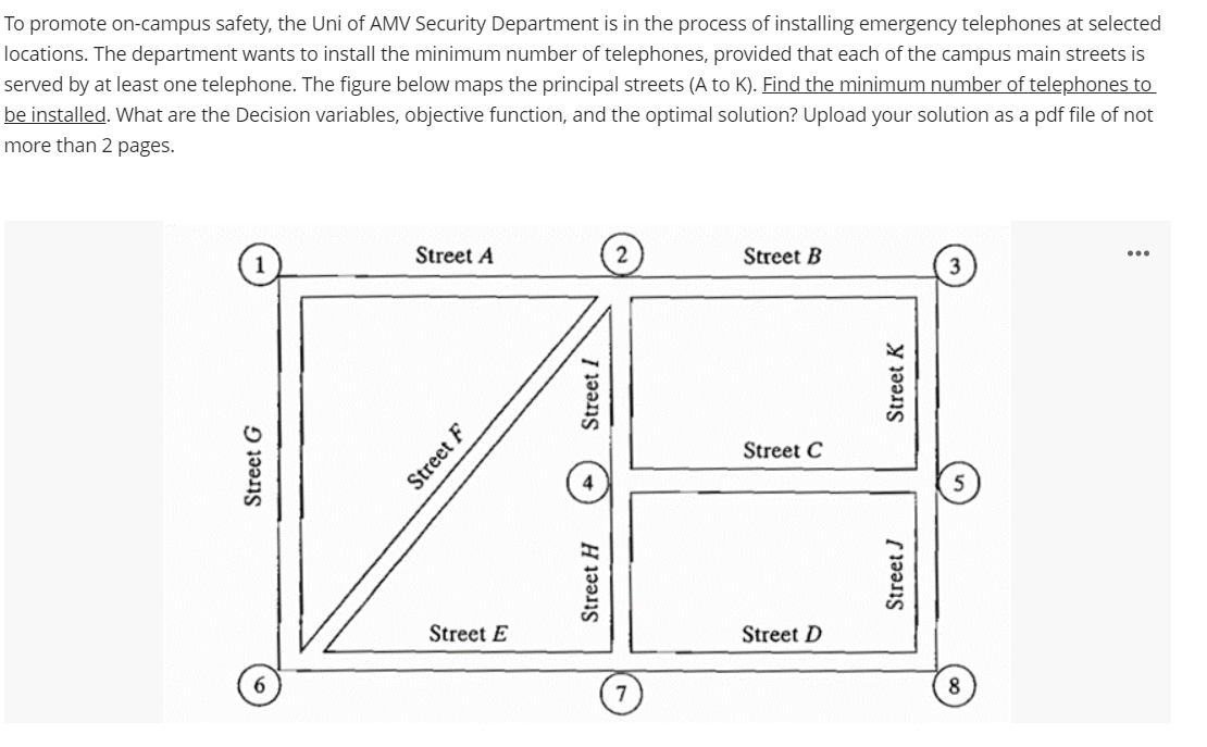 Solved To promote on-campus safety, the Uni of AMV Security | Chegg.com