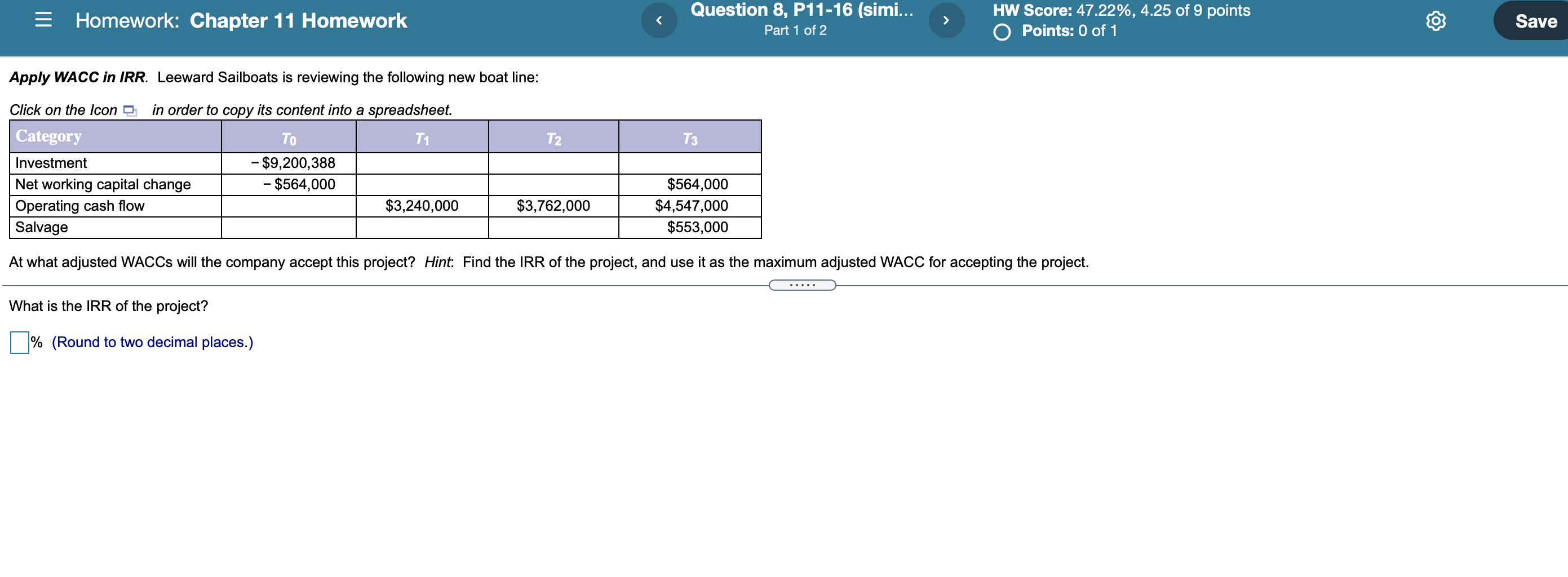 Solved Homework Chapter 11 Homework Question 8 P11 16