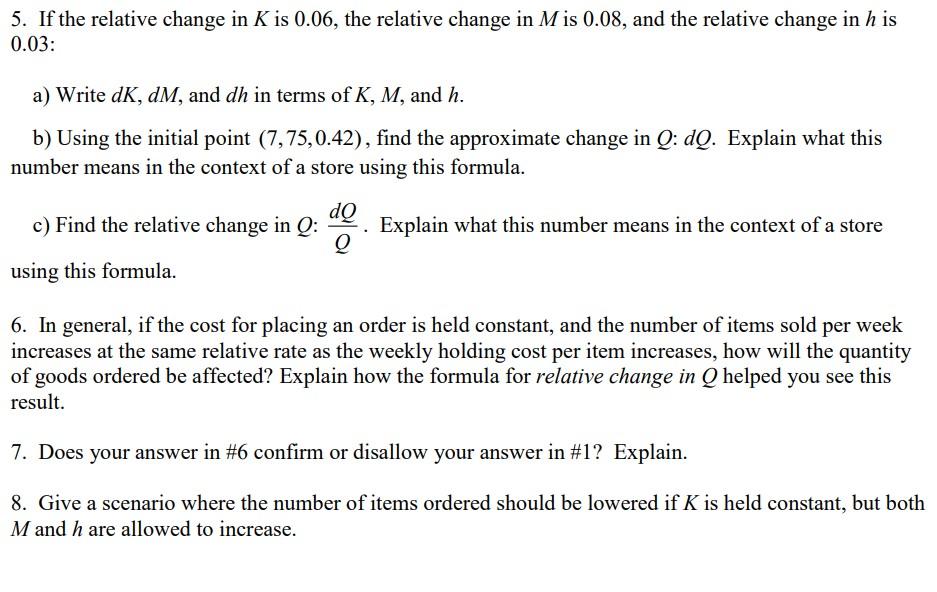 Solved The Wilson lot size formula in economics says that | Chegg.com
