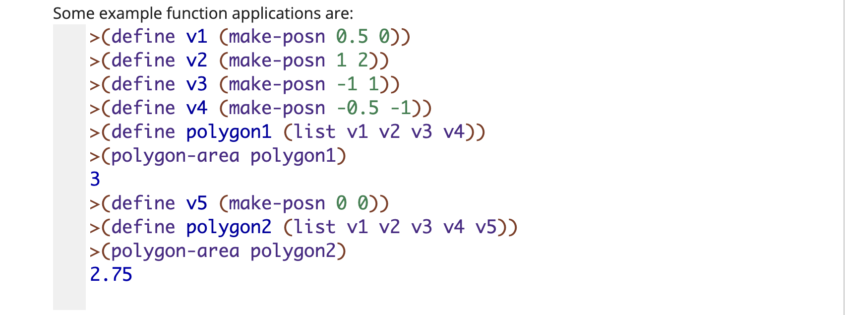 Solved Question2: Area of a Polygon Let us look at the Posn | Chegg.com