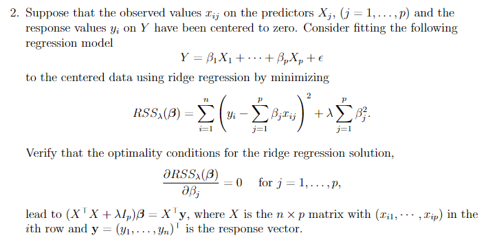 Solved 2. Suppose that the observed values Bij on the | Chegg.com