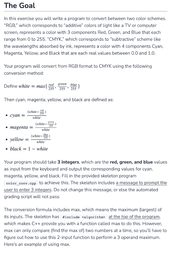 Solved In this exercise you will write a program to convert | Chegg.com