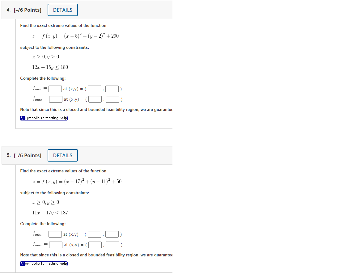 Solved Find the exact extreme values of the function | Chegg.com