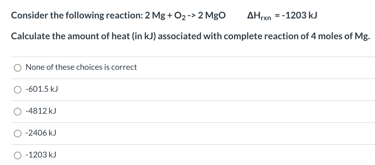 Solved Consider the following reaction: 2 Mg + O2 -> 2 Mgo | Chegg.com