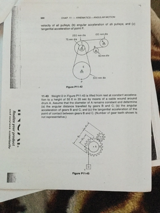 Solved 298 CHAP 11 KINEMATICS- ANGULAR MOTION 11-12 A | Chegg.com