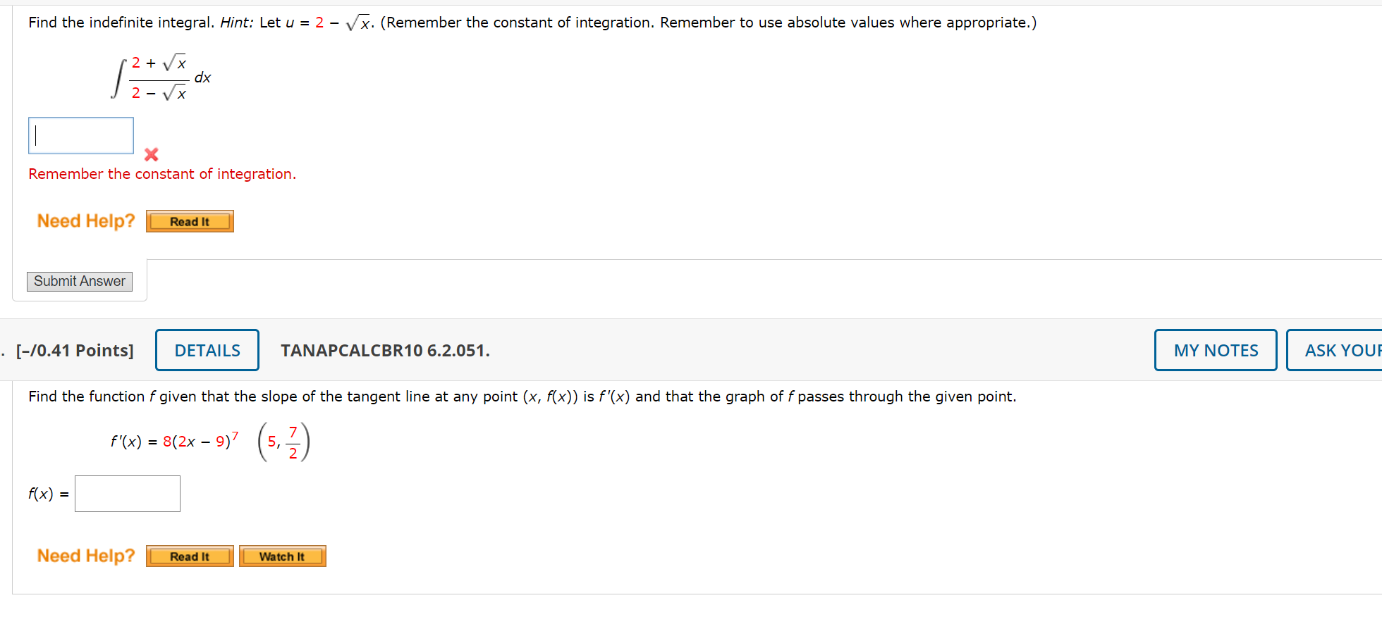 Solved Find the indefinite integral. Hint: Let u=2−x. | Chegg.com