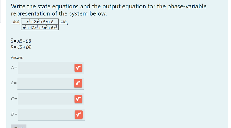 Solved Write the state equations and the output equation for | Chegg.com
