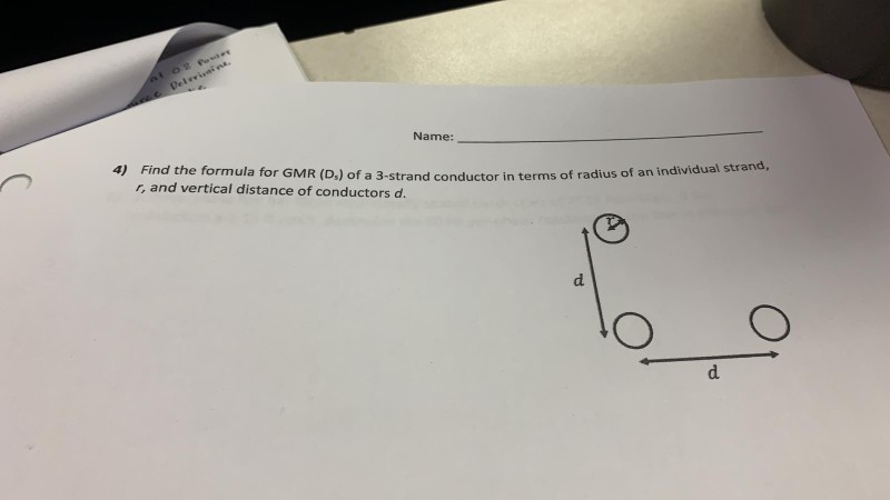 Solved Name: 4) Find the formula for GMR (Ds) of a 3-strand | Chegg.com