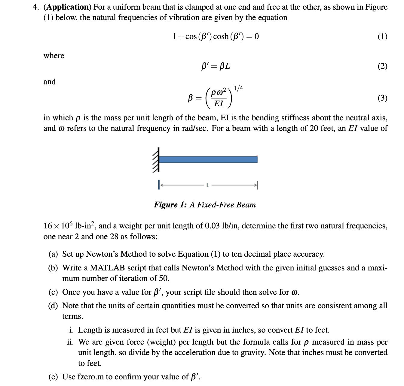 Solved Please Write A Matlab Script For This Problem The 5838