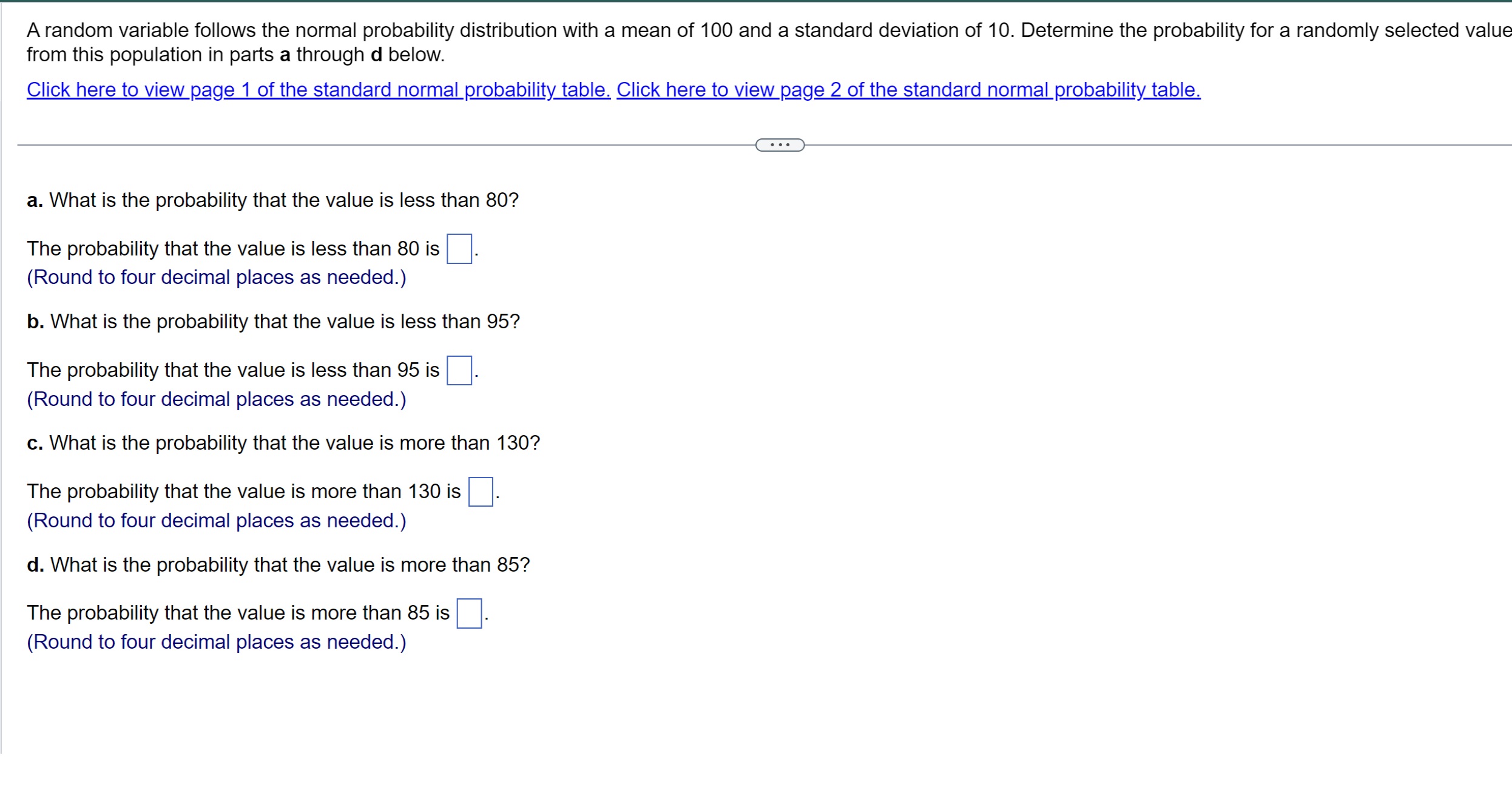 Solved A random variable follows the normal probability | Chegg.com