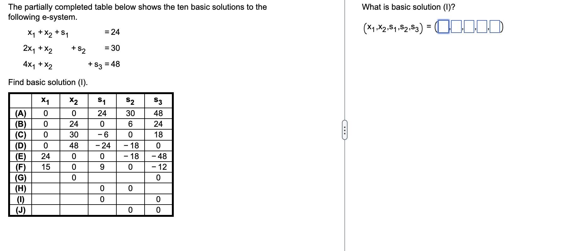 Solved The Partially Completed Table Below Shows The Ten 