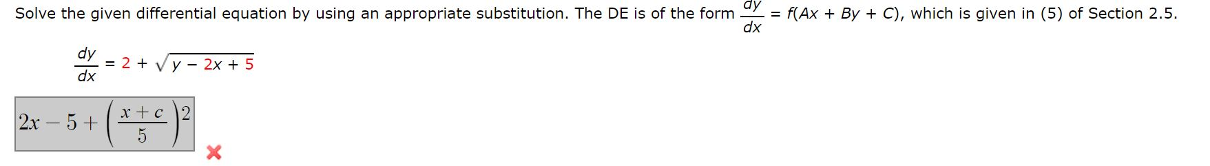 Solved Solve The Given Differential Equation By Using An