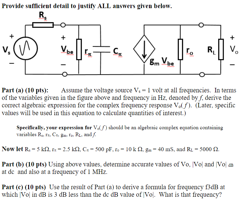 Solved Provide sufficient detail to justify ALL answers | Chegg.com