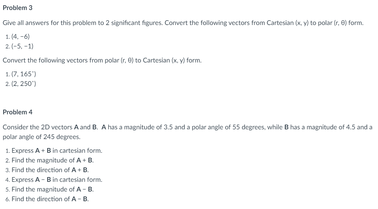 Solved Problem 3 Give all answers for this problem to 2 | Chegg.com