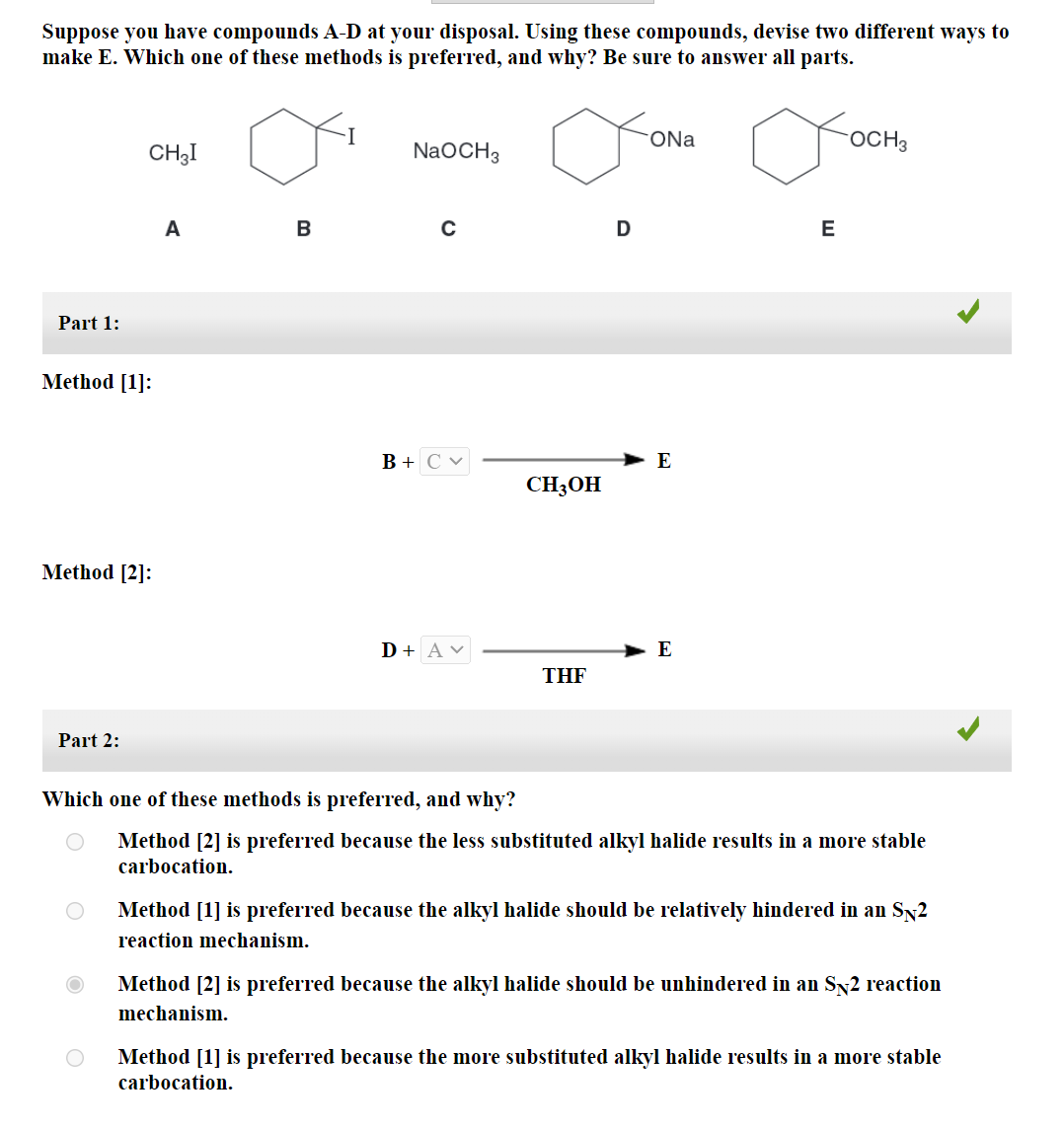 Solved Suppose you have compounds A-D at your disposal. | Chegg.com Solved Suppose you have compounds A-D at your disposal. | Chegg.com