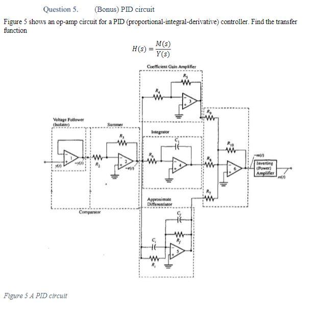 Solved Question 5. (Bonus) PDD circuit Figure 5 shows an | Chegg.com