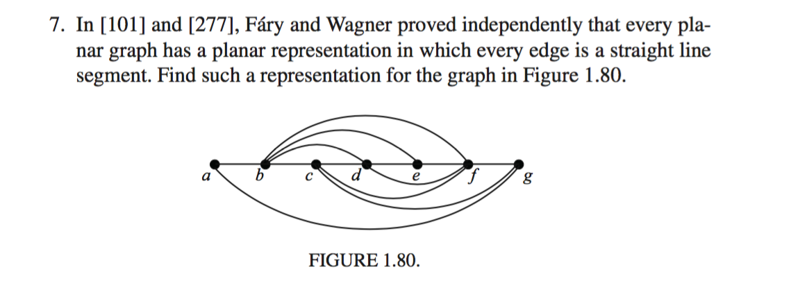 Solved 7. In [101] and [277], Fáry and Wagner proved | Chegg.com