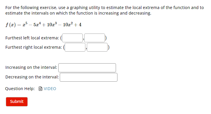 For the following exercise, use a graphing utility to | Chegg.com