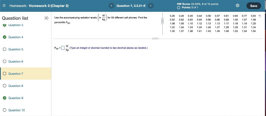 Solved lestion list K Question 3 Question 4 Question 6 | Chegg.com
