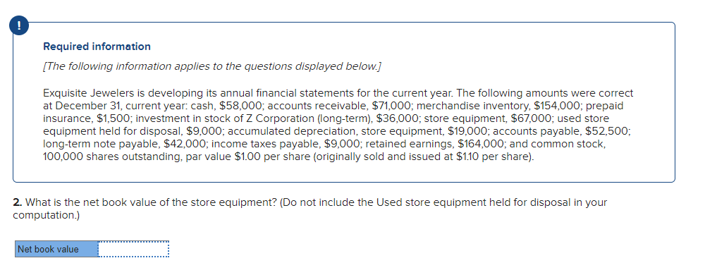 Solved Required information [The following information | Chegg.com