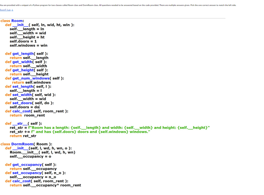 Solved lacmF-1.py \pm class Room: def _init__( self, In, | Chegg.com
