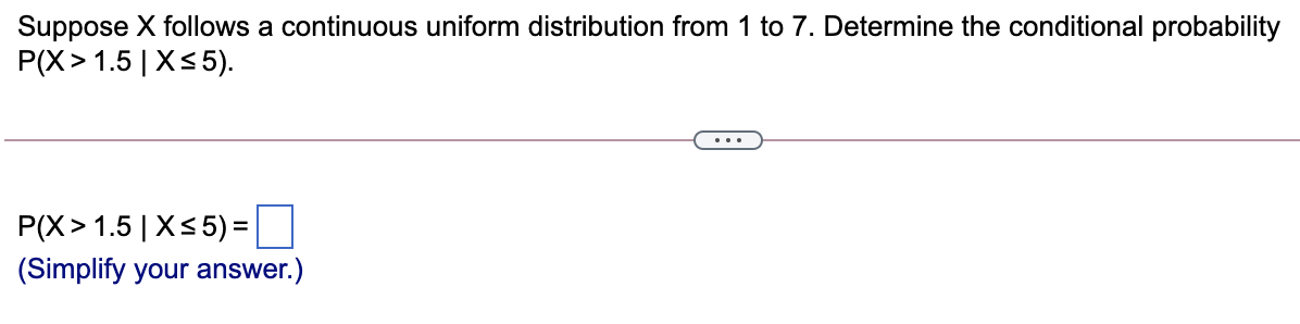 Solved Suppose X follows a continuous uniform distribution | Chegg.com