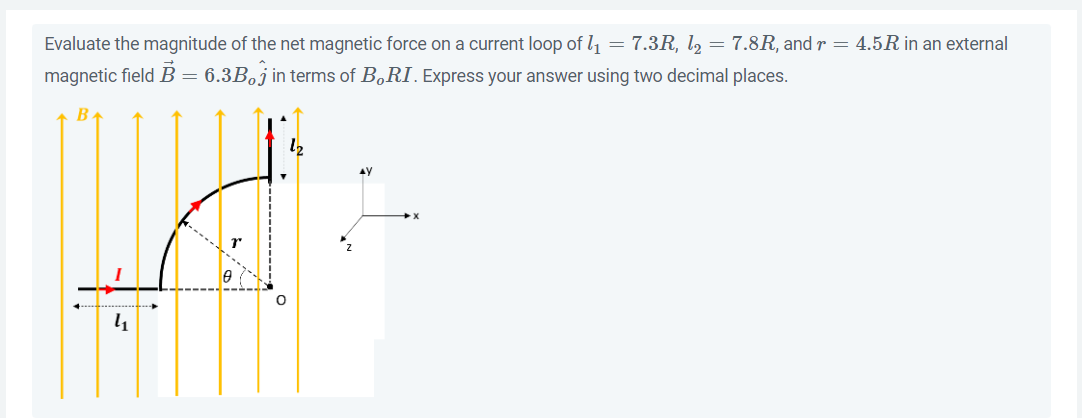 Solved Evaluate the magnitude of the net magnetic force on a | Chegg.com