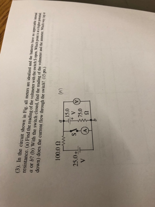 Solved the circuit shown in Fig. all meters are idealized | Chegg.com