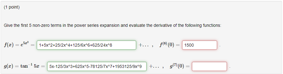 Solved (1 point) Book Problems 27 - 31 Use a Maclaurin | Chegg.com