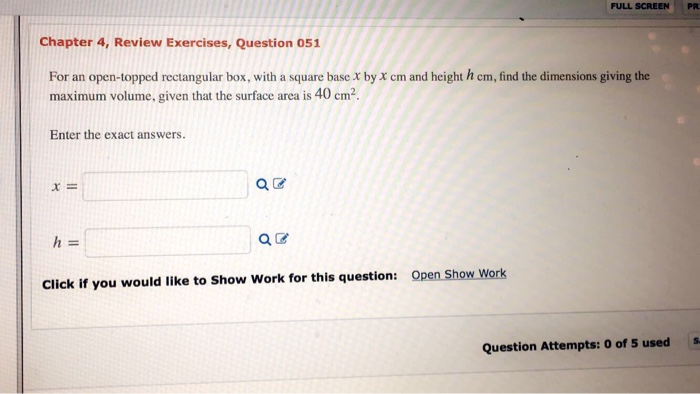 Solved Chapter 4, Review Exercises, Question 070 Find the | Chegg.com