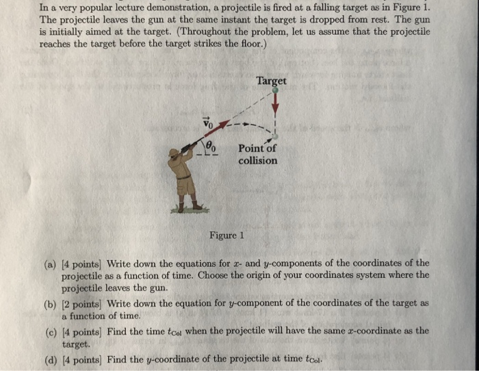 Solved In a very popular lecture demonstration, a projectile | Chegg.com